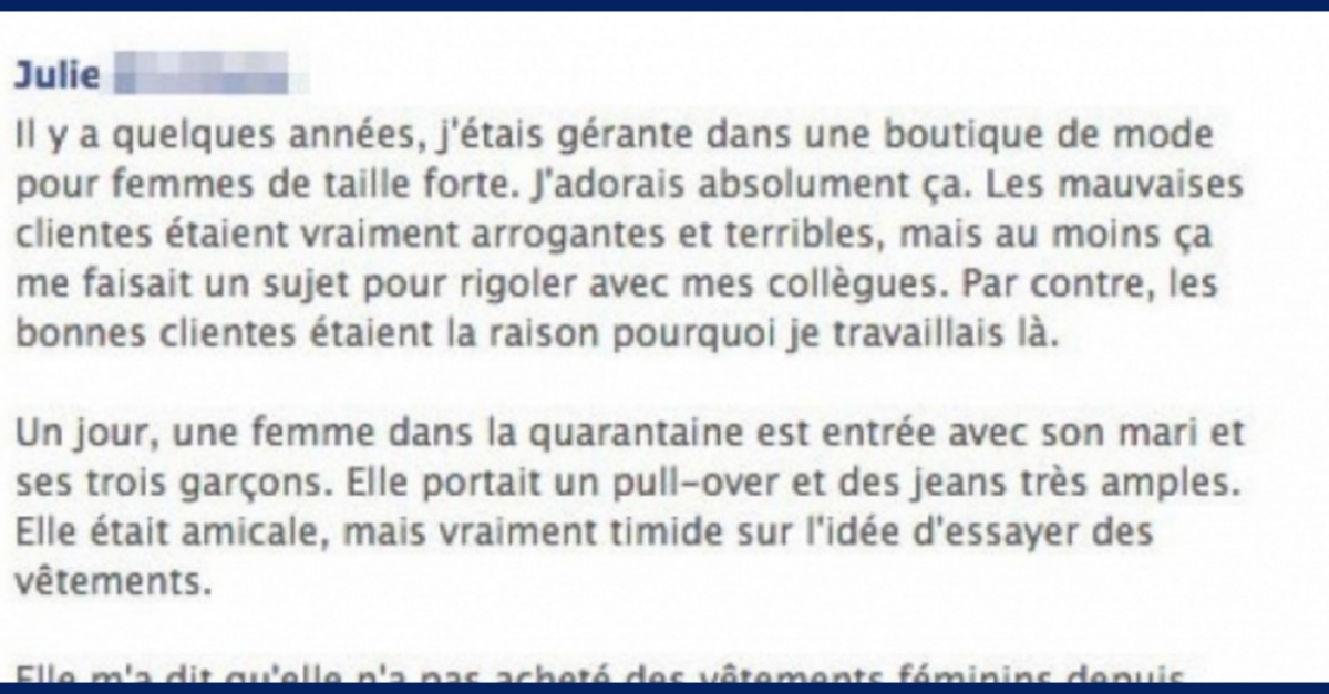 Une cliente qui retrouve le sourire grâce au professionnalisme d’une ...