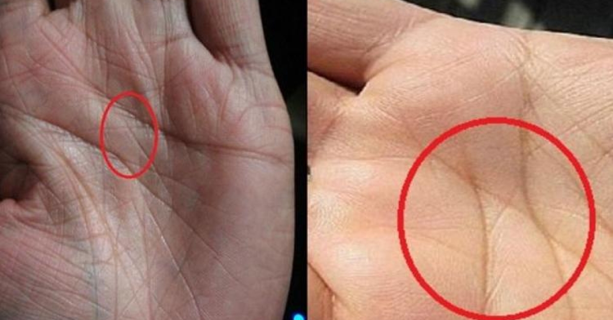 Voici ce que signifie cette marque dans la main, visible uniquement ...